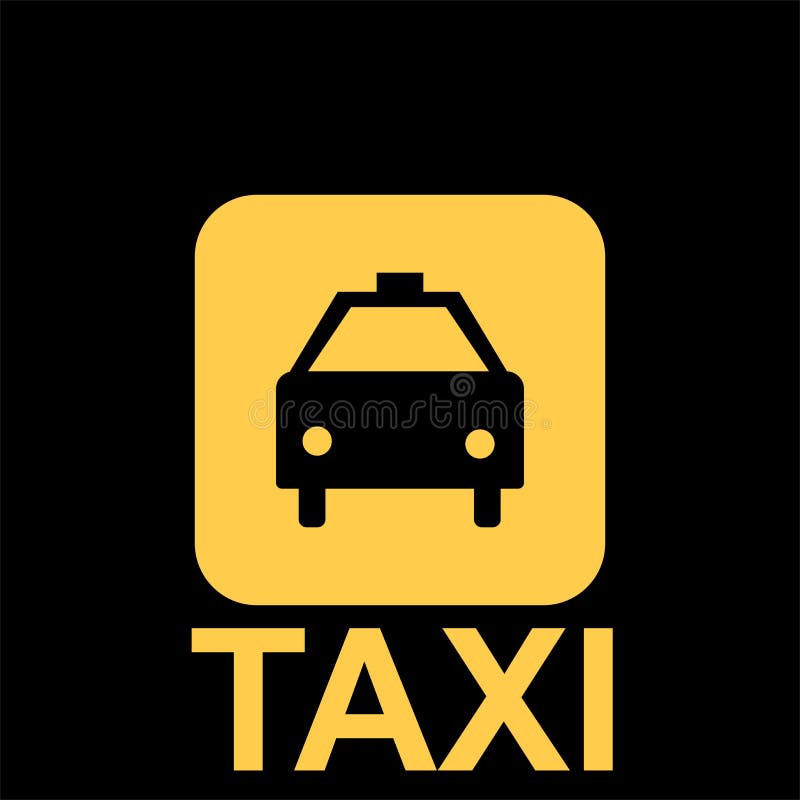 Taxi sign stock vector. Illustration of taxi, sign, road - 8155603