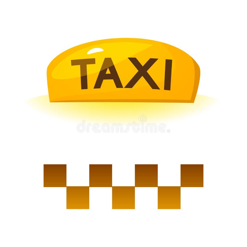 Taxi Sign, Vector Illustration Stock Vector - Illustration of driver ...
