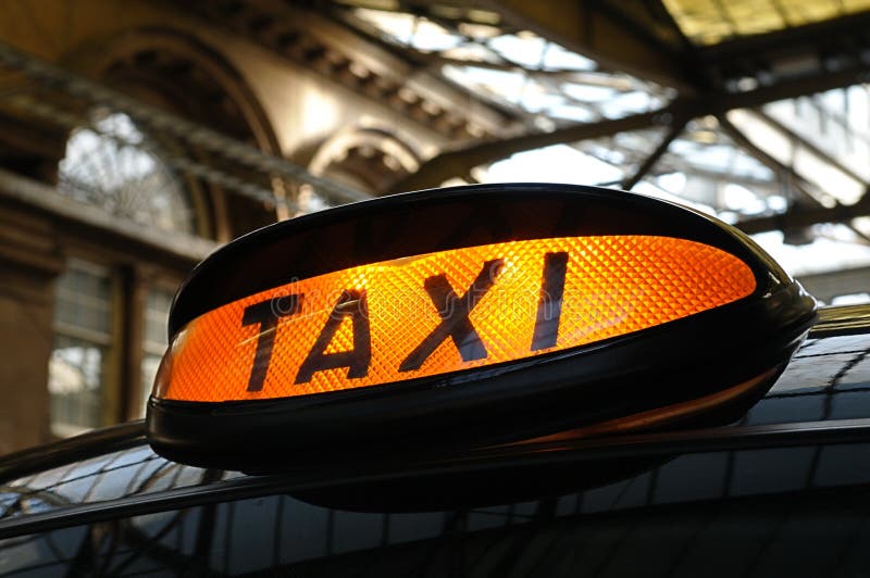 Taxi at the Station stock photo. Image of carriage, color - 16455972