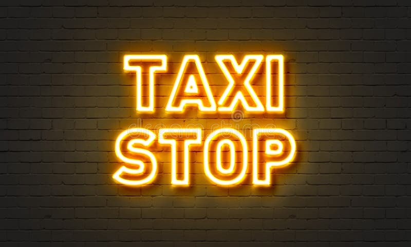 Taxi - Stop - Sign - 8 stock illustration. Illustration of graphic ...