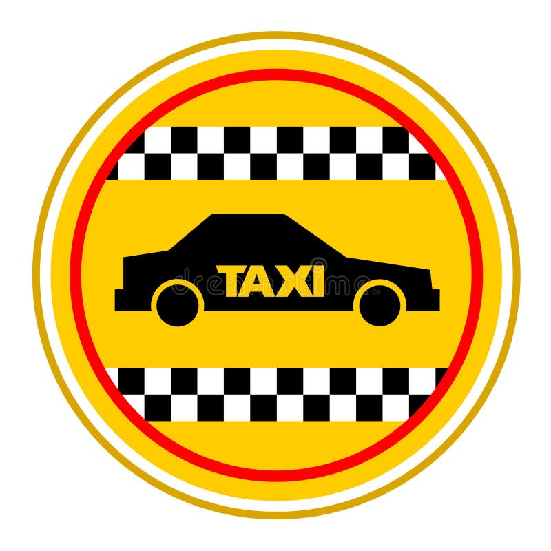 Taxi symbol stock vector. Illustration of design, button - 20688435