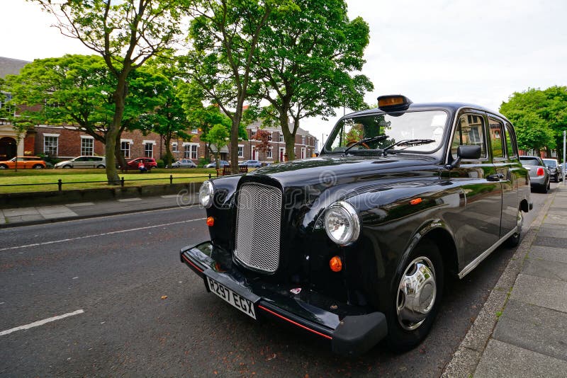 Taxi, Tynemouth, England editorial image. Image of britain - 60123245