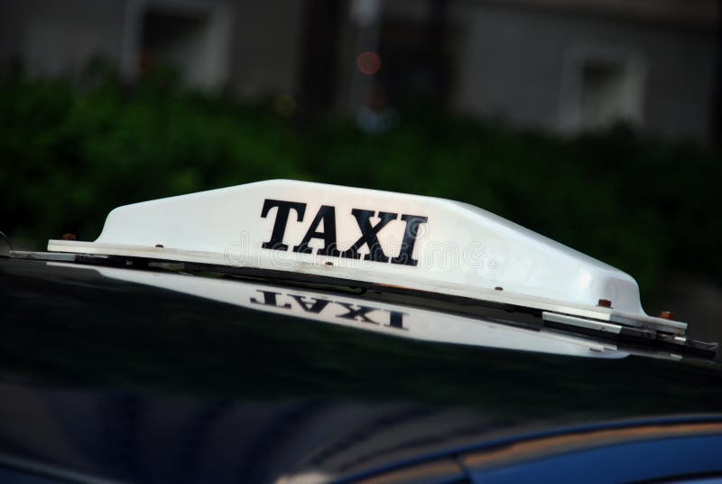 Taxi Waiting in Line for Passengers Stock Photo - Image of driver ...