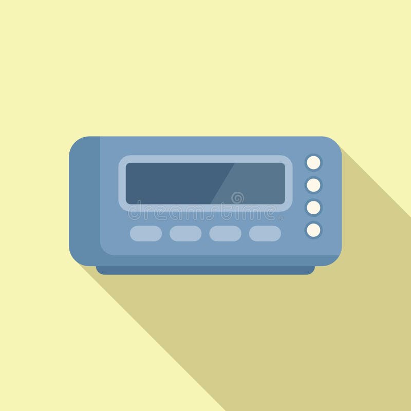 Taximeter Device App Icon Flat Vector. Radio Rate Ride Stock Vector ...