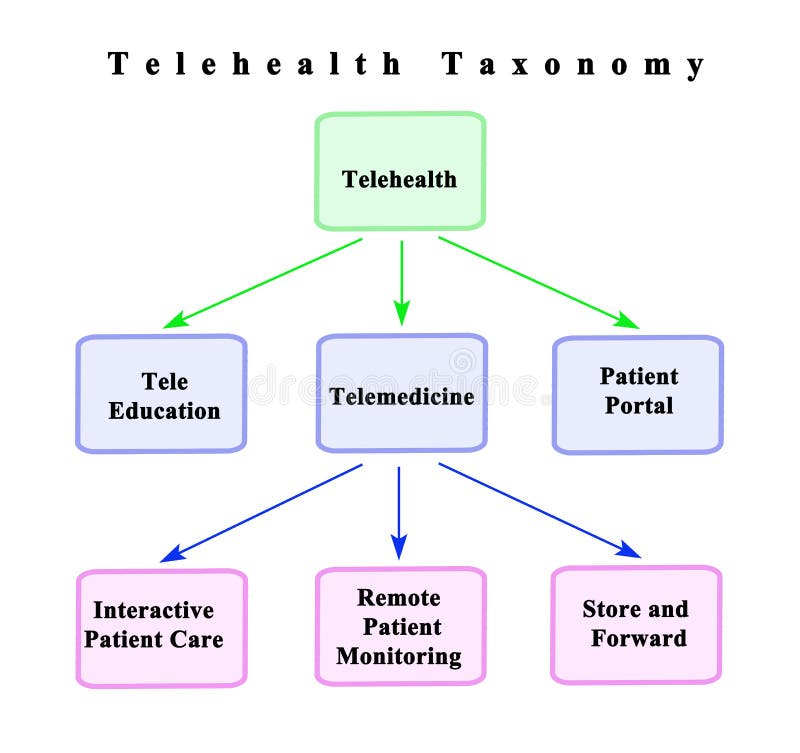Taxonomy of Telehealth stock image. Image of education - 174967671