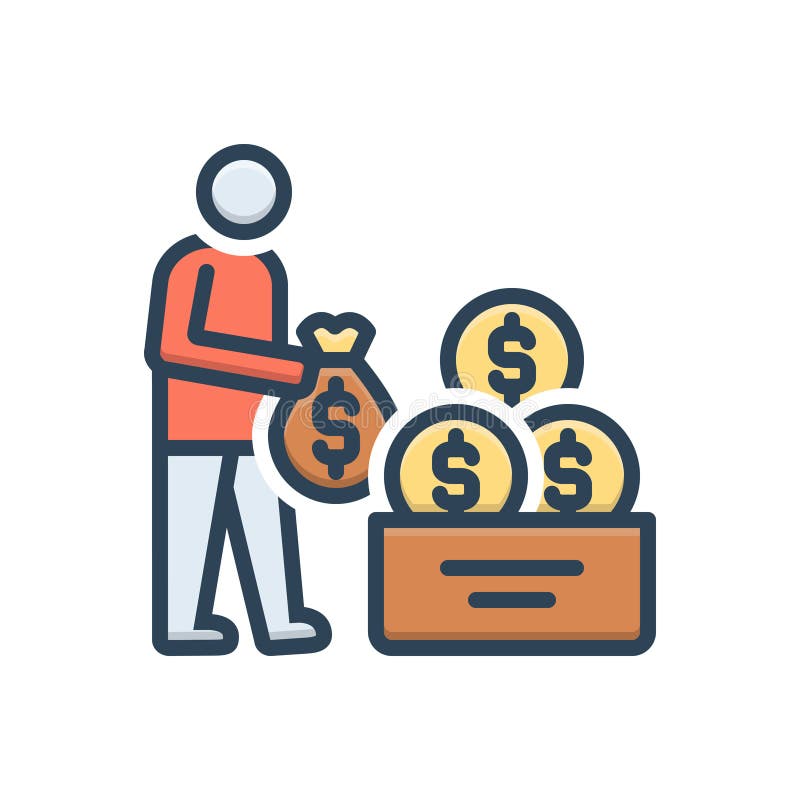 Color Illustration Icon for Taxpayer, Rater and Ratepayer Stock ...