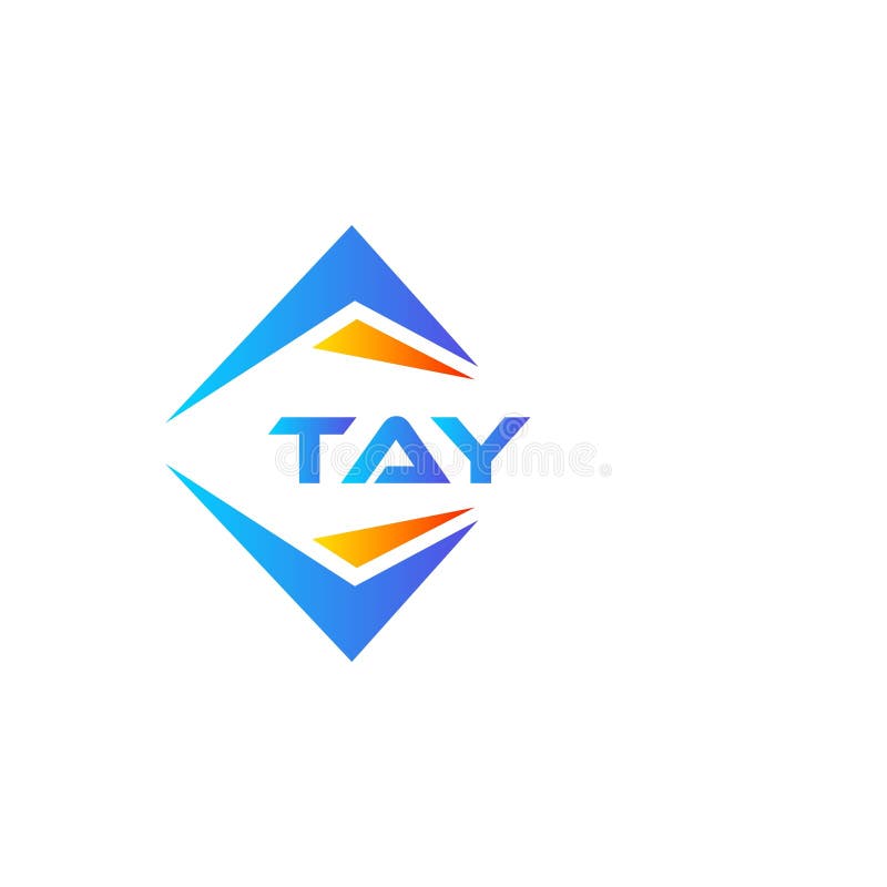 TAY Abstract Technology Logo Design on White Background. TAY Creative ...