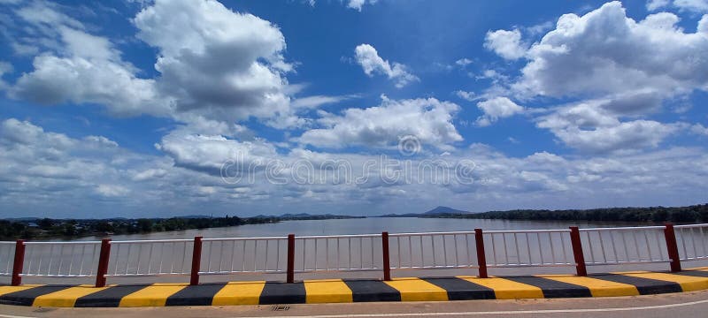 Tayan Bridge West Kalimantan Stock Photo - Image of kalimantan, wave ...