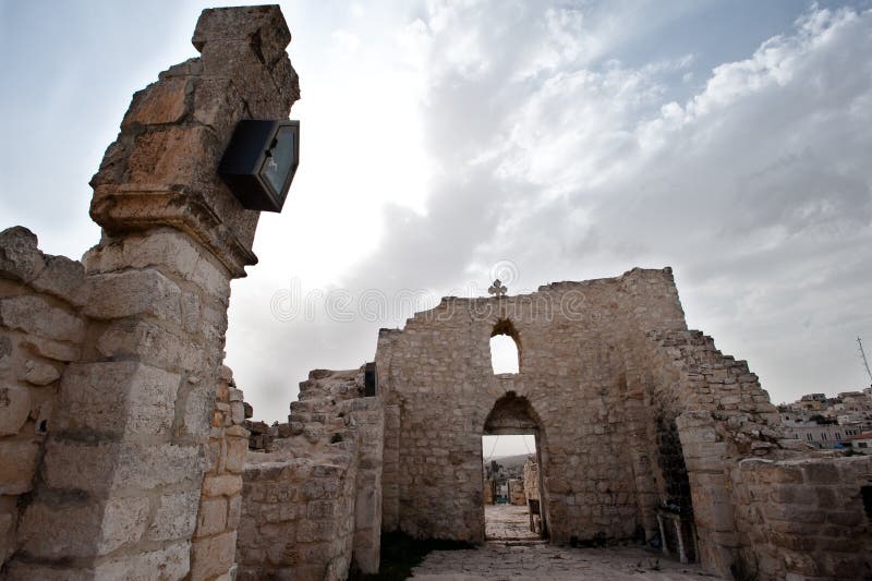 Taybeh Church Ruins stock image. Image of west, christian - 16471639