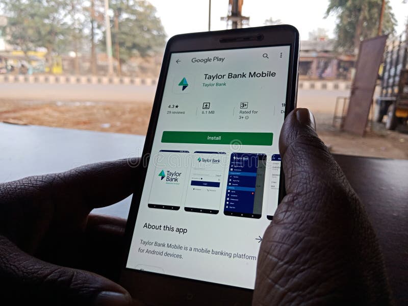 Taylor Bank Online Software Application Presented on Digital Screen at ...