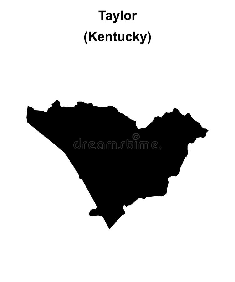 Taylor outline map stock vector. Illustration of design - 361600937