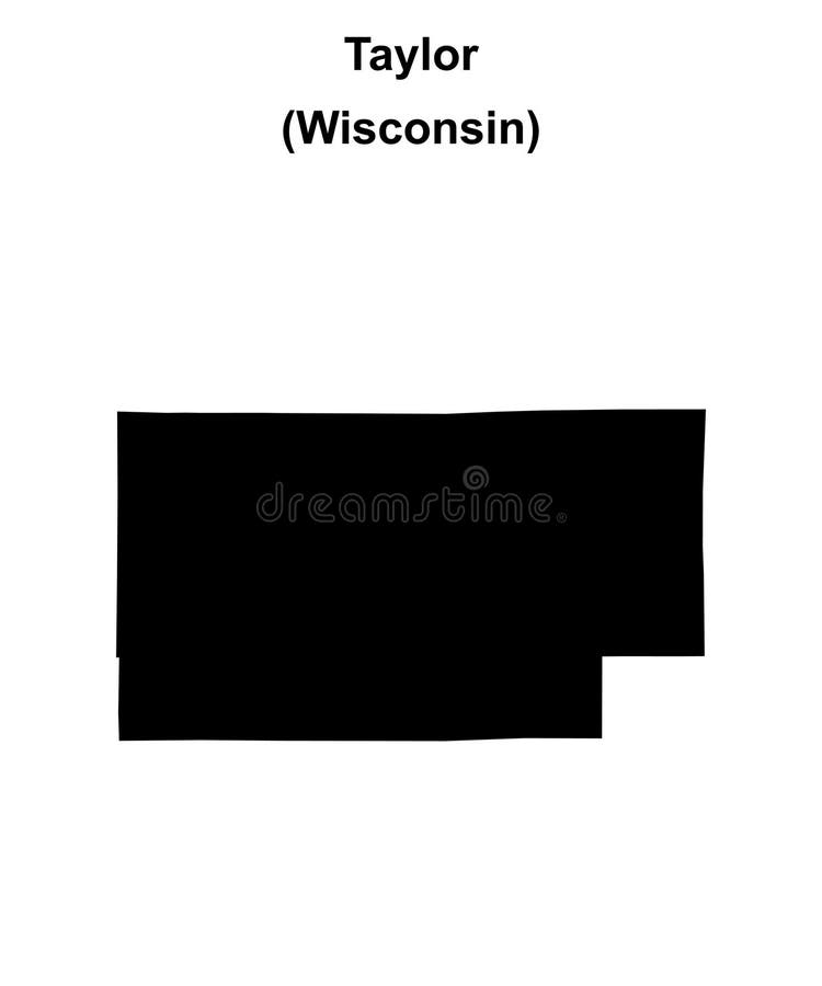 Taylor outline map stock vector. Illustration of template - 361876795