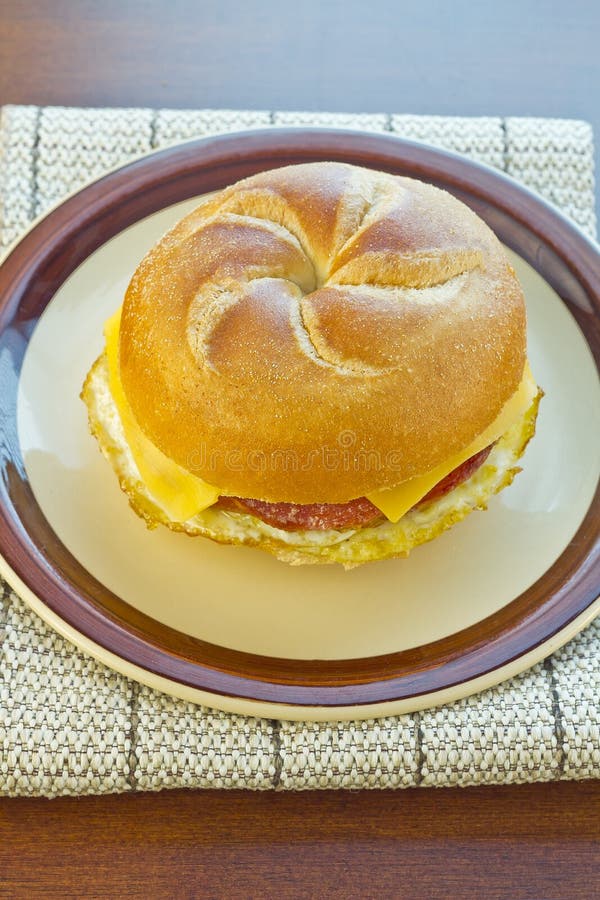 Taylor Ham Breakfast Sandwich Stock Image - Image of sandwich, food ...