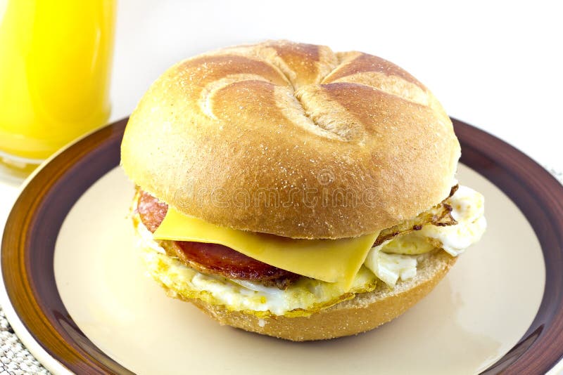 Taylor Ham Breakfast Sandwich Stock Photo - Image of food, melt: 51329294