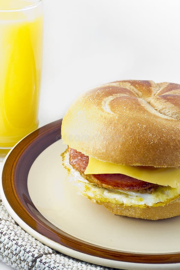 Taylor Ham Breakfast Sandwich Stock Photo - Image of breakfast, pork ...