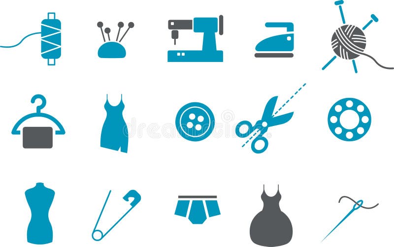 Fashion Clothes Shopping Icons Vector Background. Seamless Pattern ...