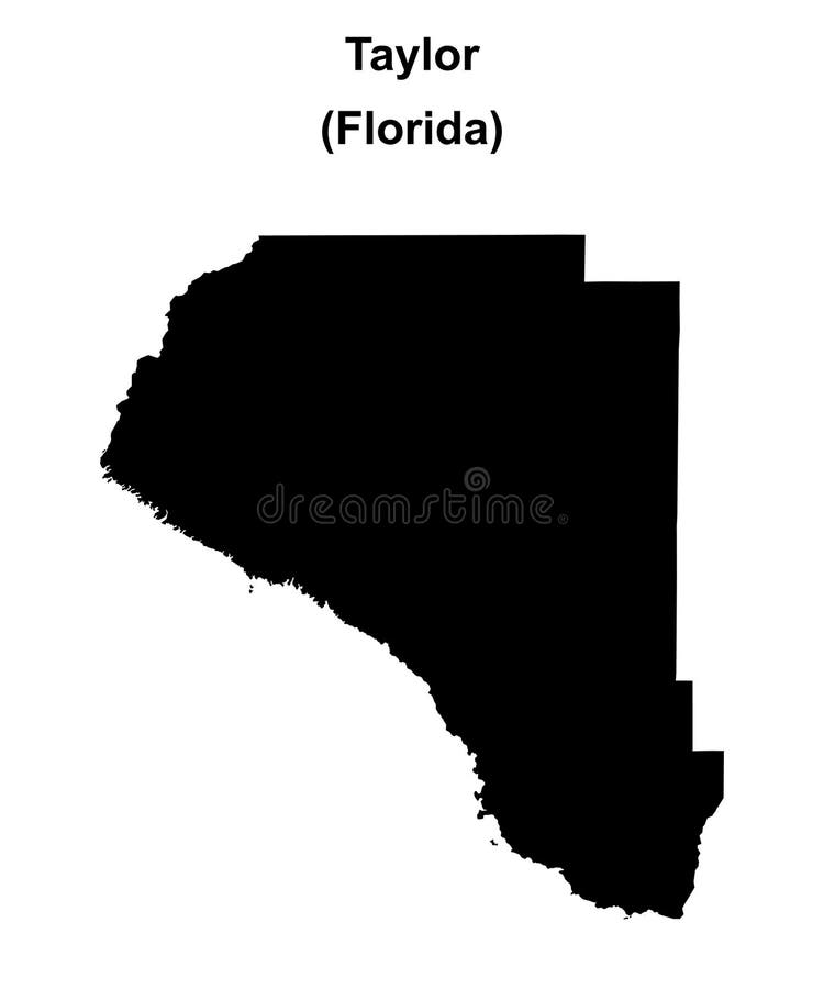Taylor outline map stock vector. Illustration of tourism - 357890195