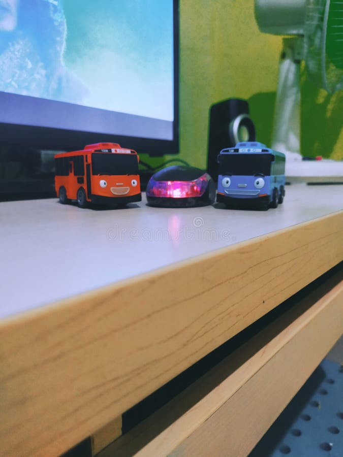 Tayo is play side on tv editorial stock photo. Image of lane - 205127998