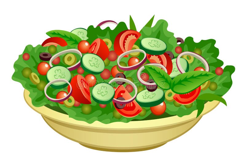 Ensalada Ilustraciones Stock, Vectores, Y Clipart – (501,255 ...