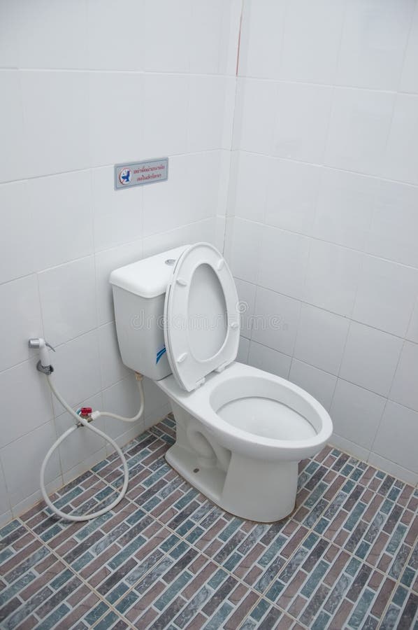 Taza Del Inodoro Del Retrete Rasante Foto de archivo - Imagen de ...