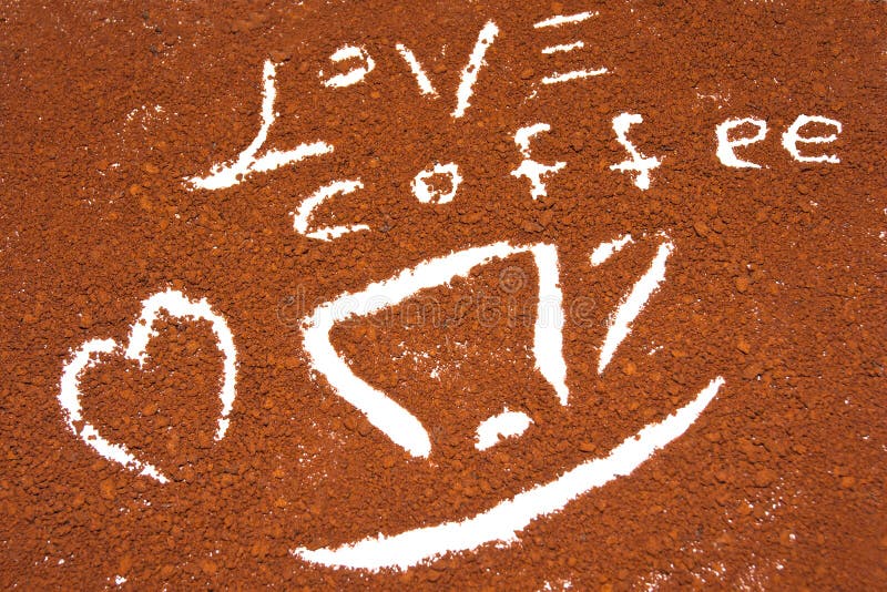 Tazza di caffè con cuore fotografia stock. Immagine di caldo - 21519944