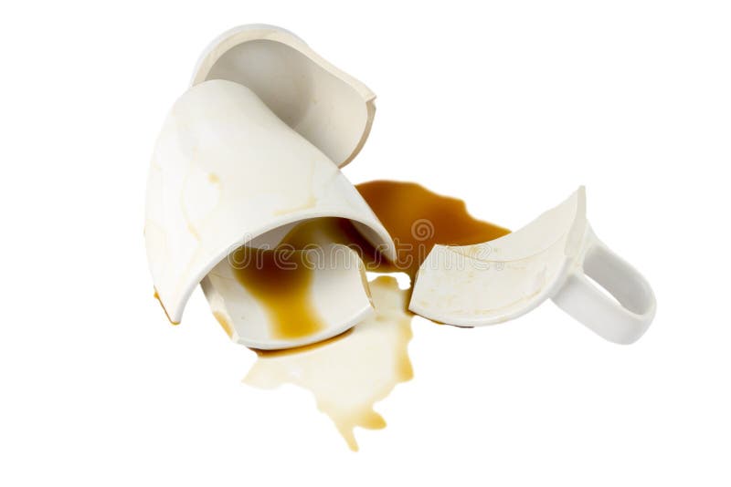 Caffè rovesciato. fotografia stock. Immagine di isolato - 31203176