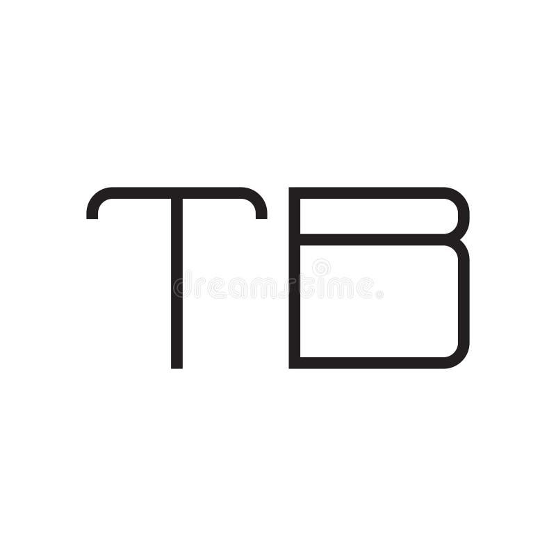 Tb Initial Letter Vector Logo Icon Stock Vector - Illustration of flat ...