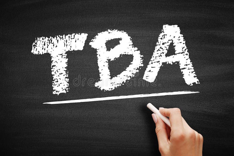 TBA - To Be Announced Acronym, Business Concept on Blackboard Stock ...