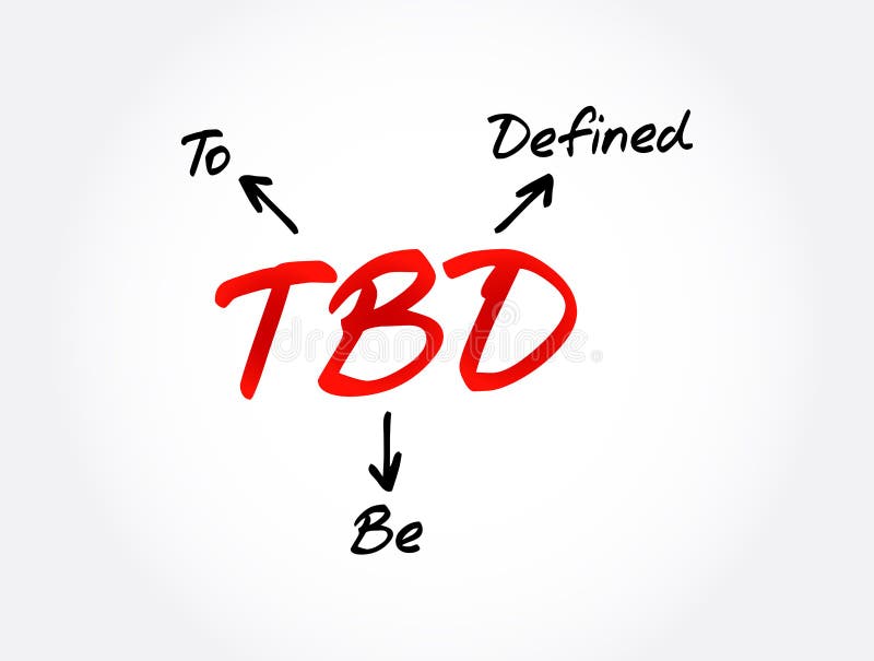 Tbd Stock Illustrations – 30 Tbd Stock Illustrations, Vectors & Clipart ...