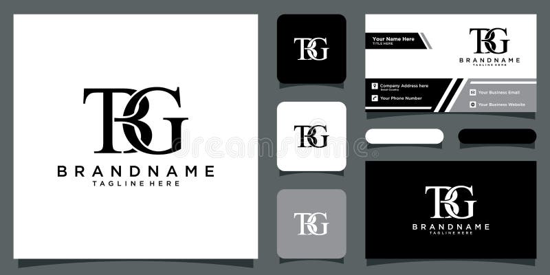 TBG Letter Initial Logo Design, Vector Template Stock Vector ...