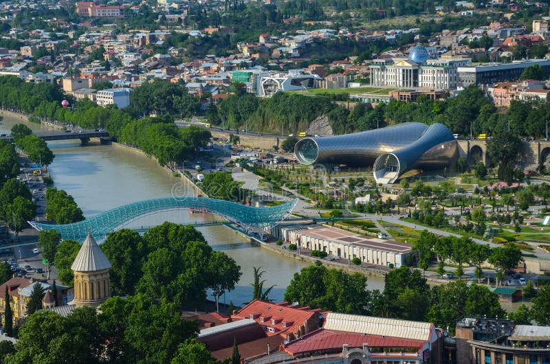 Tbilisi center stock photo. Image of tbilisi, city, greenness - 82372226