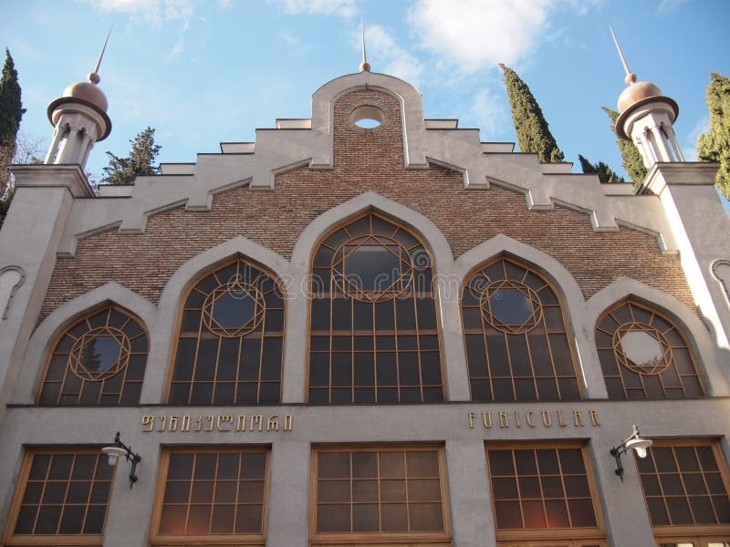 Tbilisi Funicular (Georgia) Editorial Stock Image - Image of mountains ...