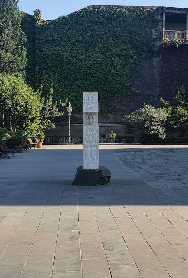 Obelisk in the Courtyard of Sameba Church (Holy Trinity Cathedral of ...