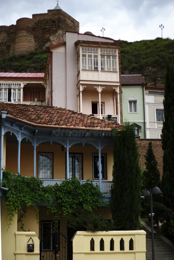 Tbilisi old town stock photo. Image of color, romantic - 46097648