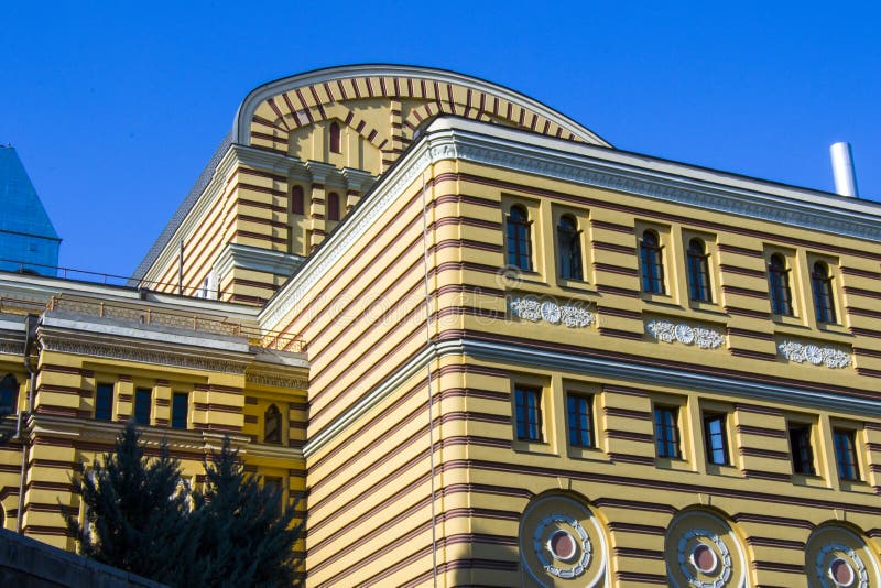 Tbilisi Opera House on the Rustaveli Ave Stock Photo - Image of house ...