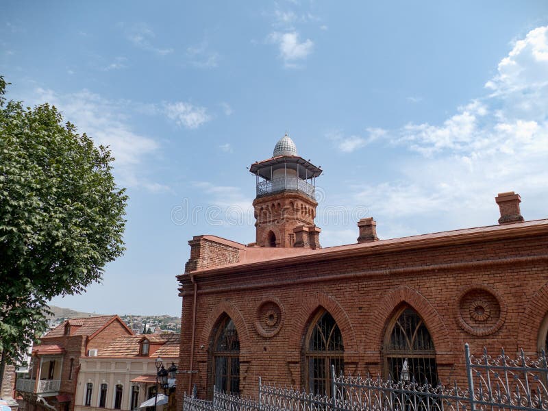 Tbilisi Red Brick Mosque in Georgia Stock Image - Image of historical ...