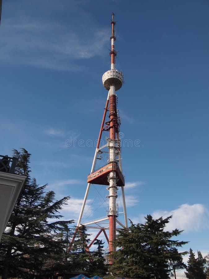 Tbilisi TV Broadcasting Tower (Georgia) Stock Photo - Image of ...