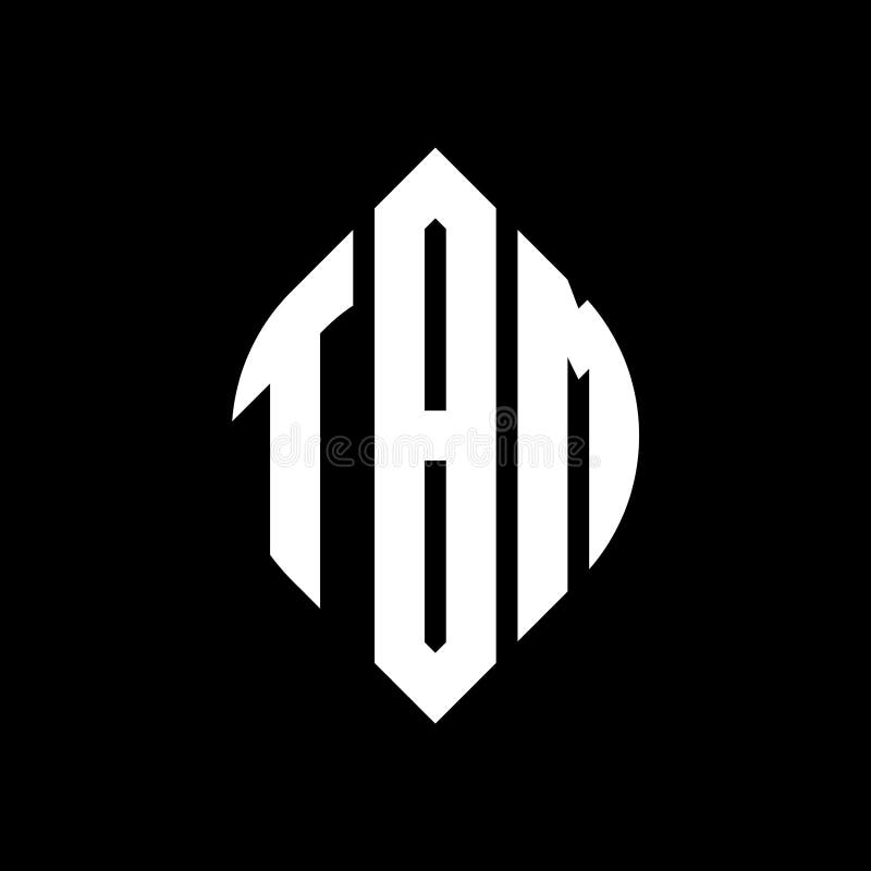 TBM Circle Letter Logo Design with Circle and Ellipse Shape. TBM ...