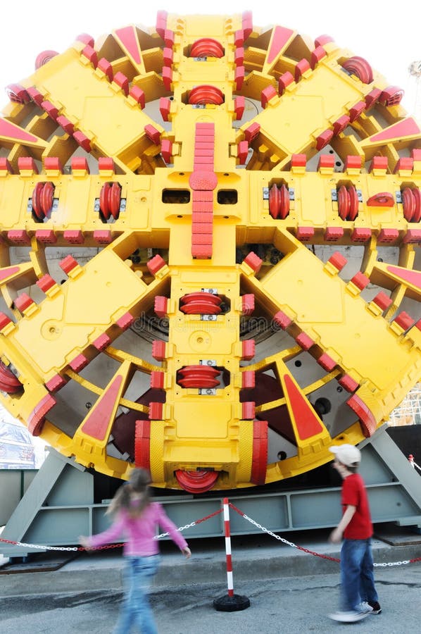 TBM machine in Warsaw editorial stock image. Image of building - 21714114