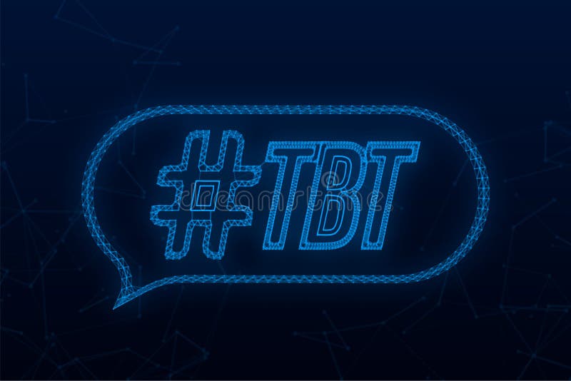Tbt Hashtag Thursday Throwback Symbol. Vector Stock Illustration Stock ...