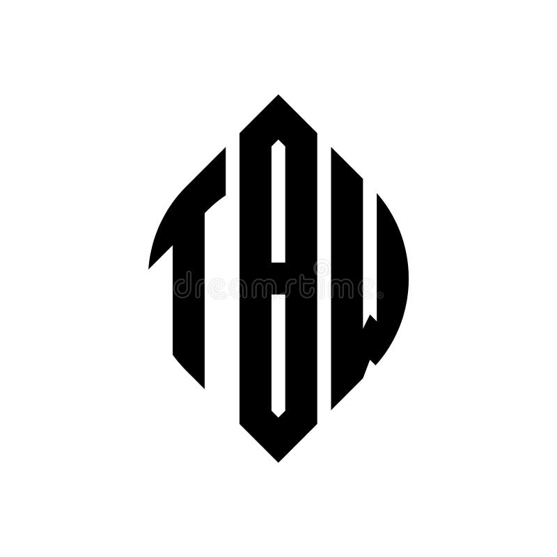 TBW Circle Letter Logo Design with Circle and Ellipse Shape. TBW ...