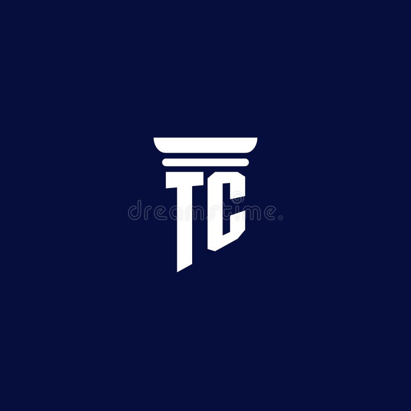 TC Initial Monogram Logo Design for Law Firm Stock Vector ...