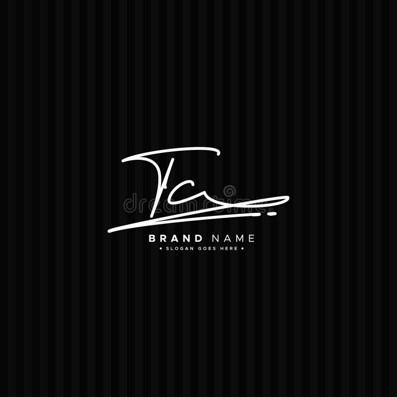 Simple Signature Logo for Alphabet TJ - Handwritten Signature for ...