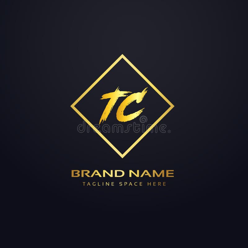 TC Text Logo Design stock vector. Illustration of simple - 265353152