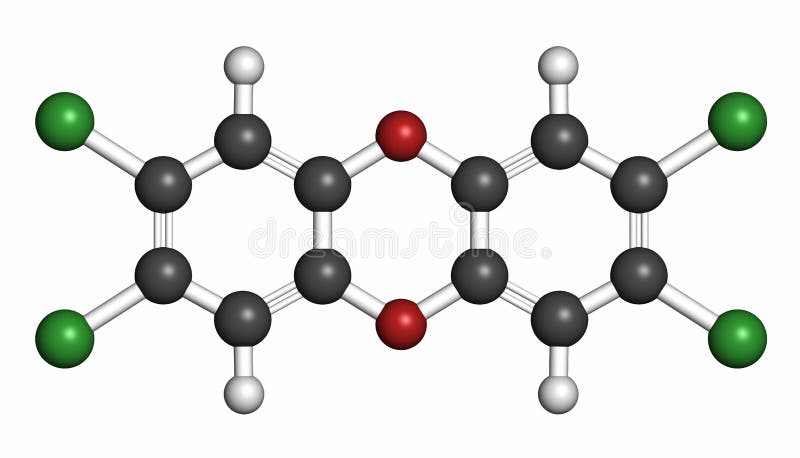 Dioxin structure stock vector. Illustration of epidemic - 26348481