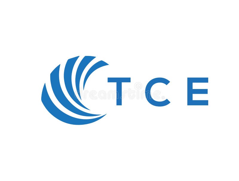 TCE Letter Logo Design on White Background. TCE Creative Circle Letter ...