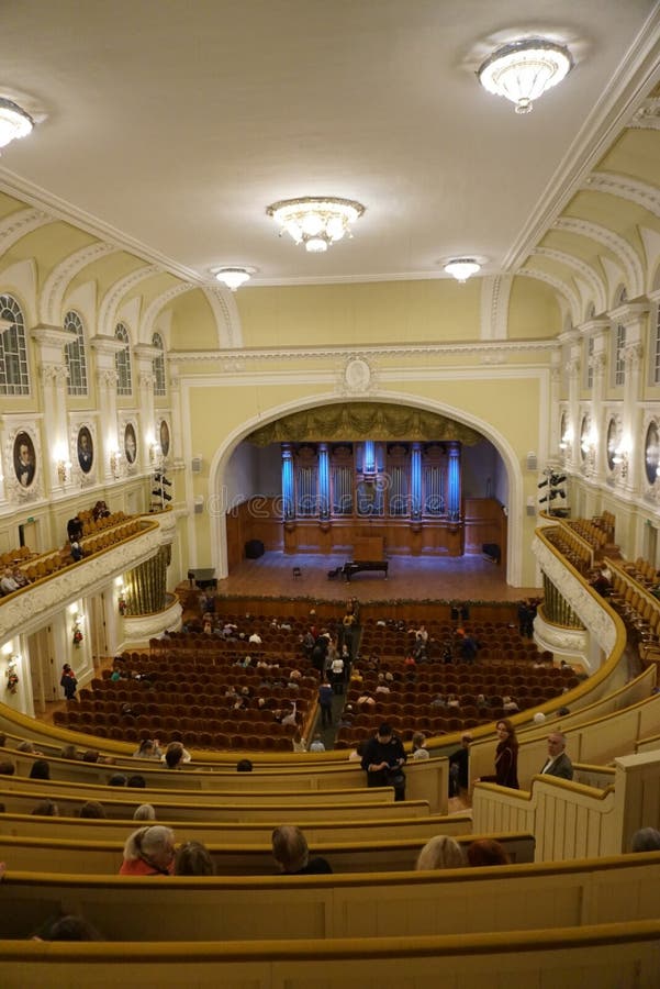 Hall of the Moscow Tchaikovsky Conservatory Editorial Photography ...