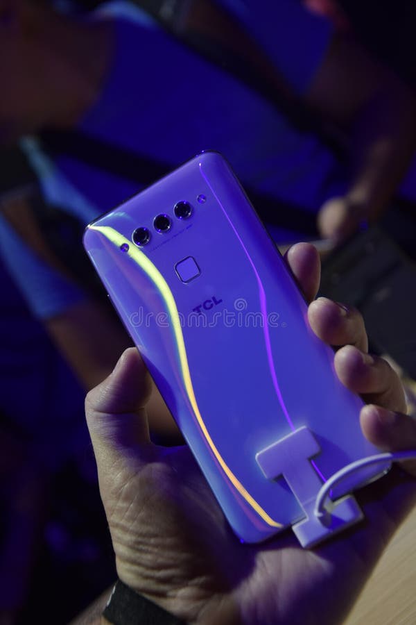 TCL PLex Smartphone at IFA 2019 Back View Editorial Stock Image - Image ...