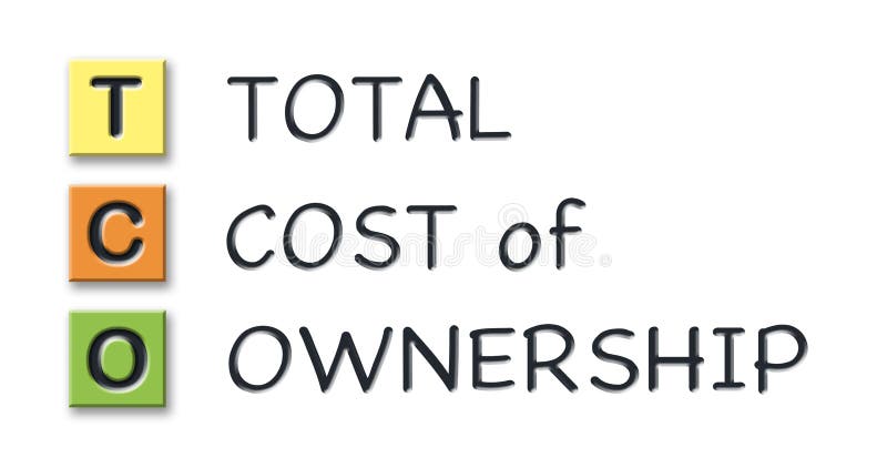 TCO Initials in Colored 3d Cubes with Meaning Stock Illustration ...