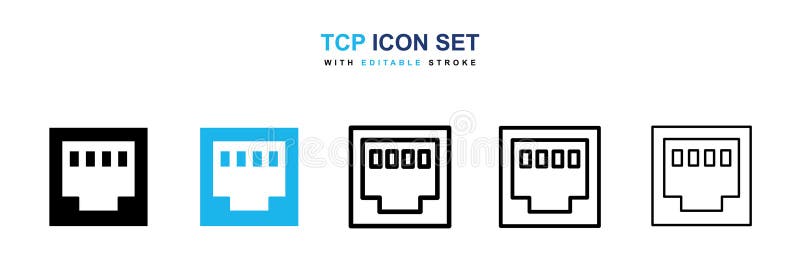TCP icon vector stock vector. Illustration of outline - 348443036